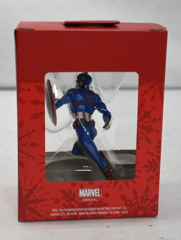 Hallmark Marvel Avengers Captain America w/ Shield Christmas Tree ...