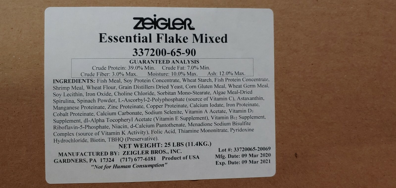Zeigler BULK Tropical Fish Flake Food | eBay