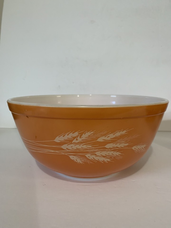 3 PYREX Autumn Harvest Wheat Nesting Mixing Bowls 403 402 401 | eBay