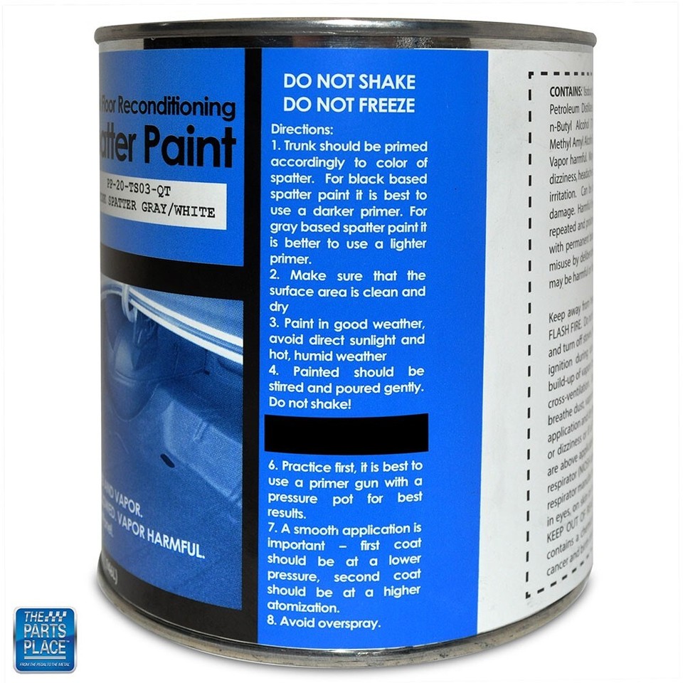 GM Cars Aqua / Black Trunk Splatter Paint - Professional Quality ...