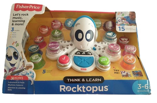 Fisher-Price Think & Learn Rocktopus Interactive 15 Instruments Math ...