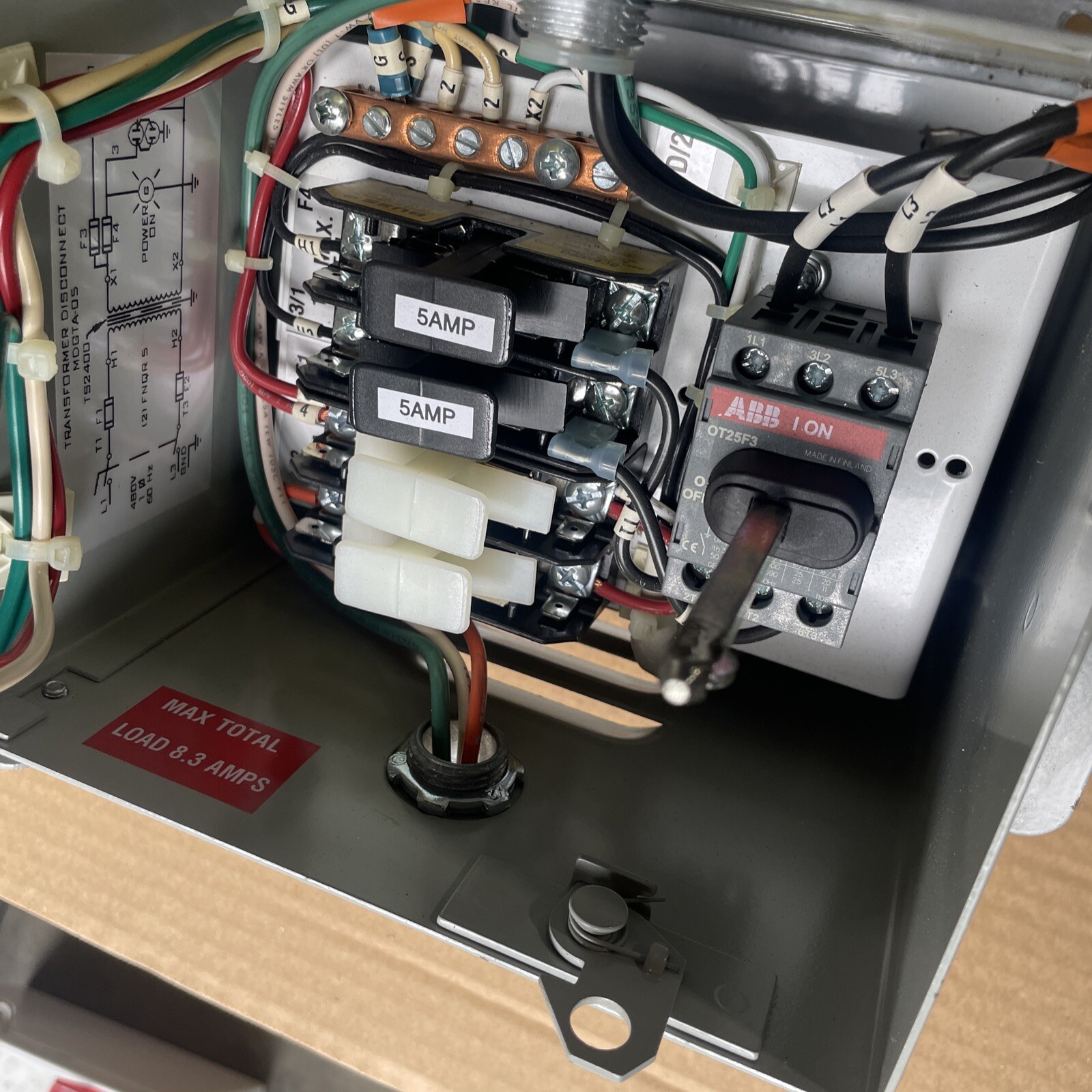 Dayton Electric MDGTA-05 Transformer Disconnect 1000VA 1-phase | eBay
