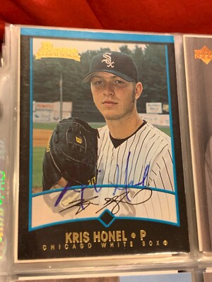 KRIS HONEL AUTOGRAPHED SIGNED 2001 BOWMAN CARD CHICAGO WHITE SOX COA | eBay