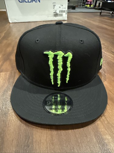 Monster Energy Drink Official New Era 9Fifty SnapBack Hat Black New W ...