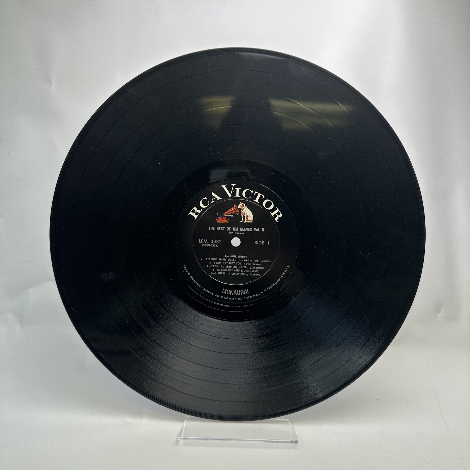 The Best of Jim Reeves Vol II Vinyl LP Monaural Record 1966 RCA Victor LPM-3482 | eBay