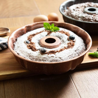 Fluted Ring Bund Cake Tin Round Baking Mould Non Stick Decorating Pan ...