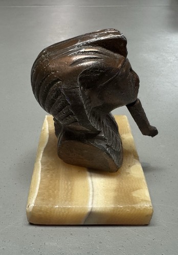 Vintage Bronze King Tut Pharaoh Statue Head Tutankhamun Egypt Egyptian ...