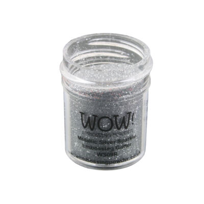 Wow! Glitter Embossing Powder 15ml - Metallic Silver Sparkle | eBay