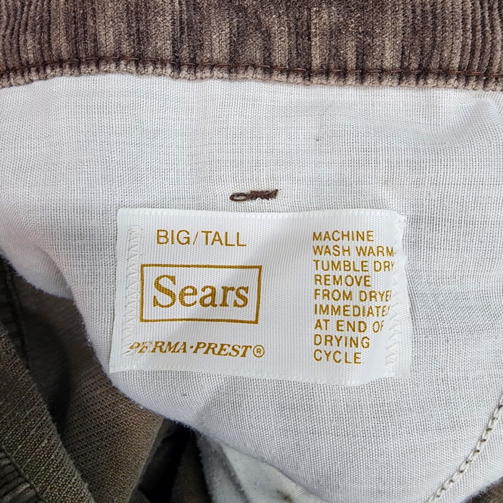 Vintage Sears Roebuck Corduroy Pants Men’s 30x34 Brow… - Gem