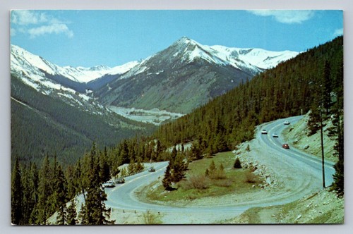 Postcard Colorado Berthoud Pass Switchbacks US Highway 40 Red Mountain ...