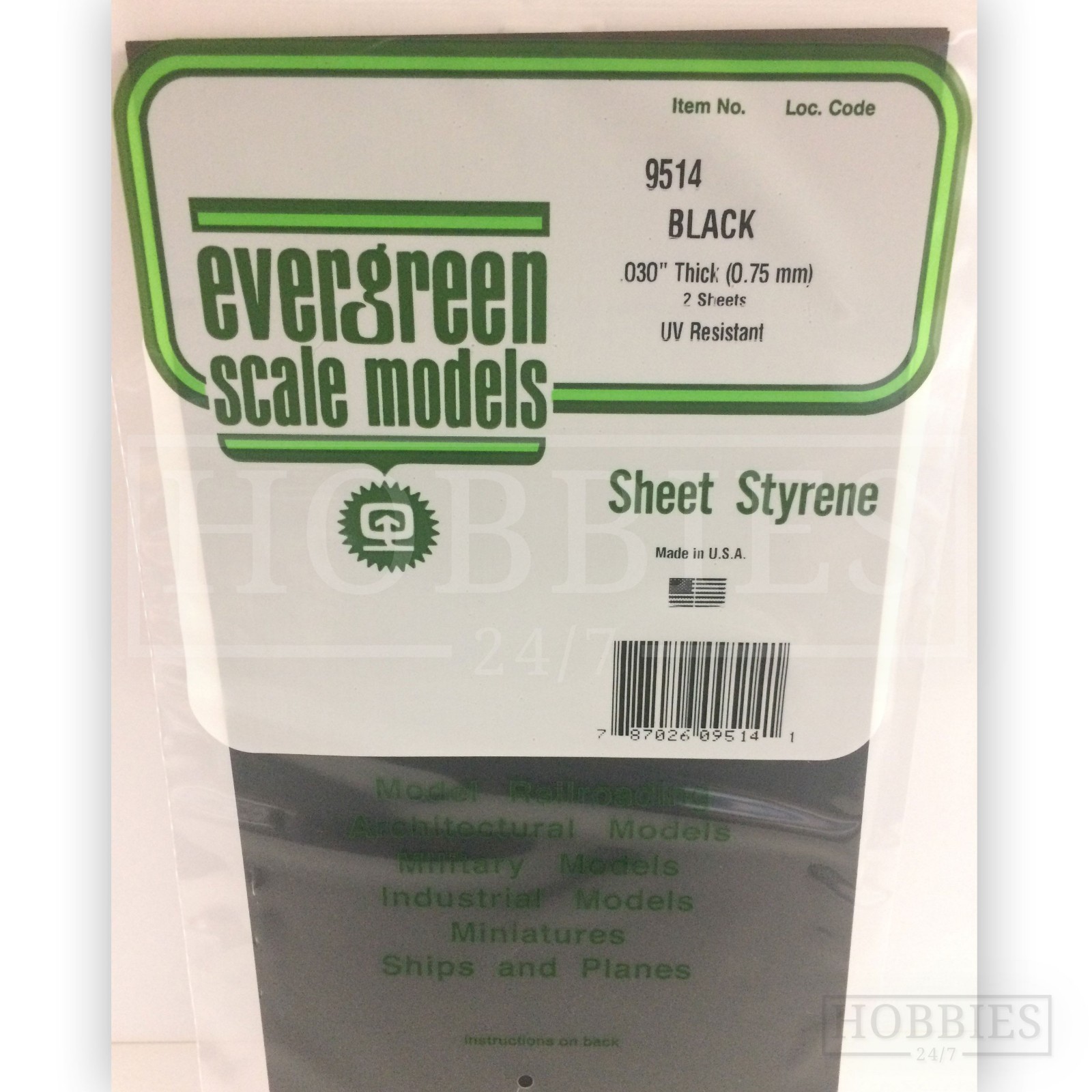 Evergreen Polystyrene Sheet Styrene Model Scratch Building Plastic ...