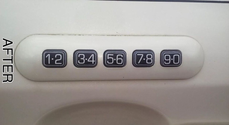 2-Pack Ford KEYLESS ENTRY 2008 ford Edge MKX Door Keypad Sticker DECALS ...
