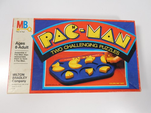 Vintage Pac Man Two Challenging Puzzles Game 1980 Milton Bradley ...