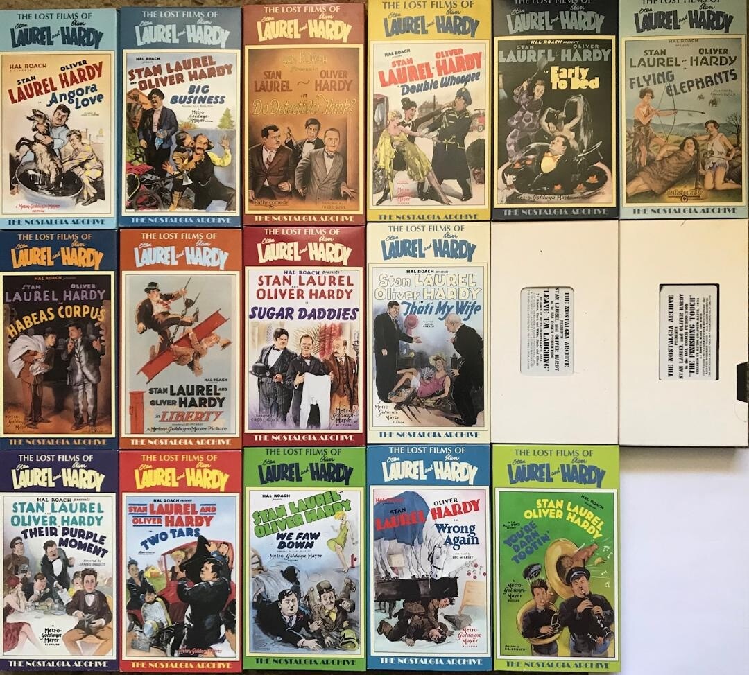 Lot of 17 VHS Laurel & Hardy rare short films | eBay