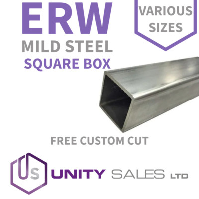 ERW MILD STEEL SQUARE BOX SECTION - VARIOUS LENGTH/WIDTH/DEPTH - FREE ...