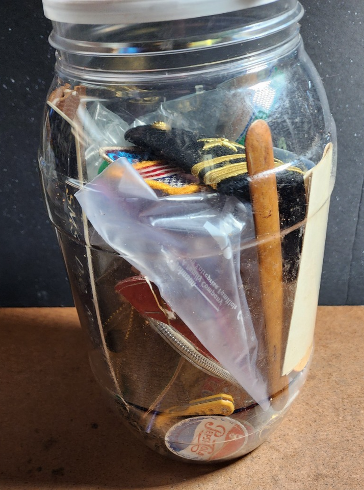 Big Junk Drawer / Junk Jar Lot - Pins, buttons, Patches, Jewelry ...