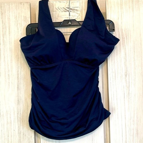 Athleta Women's Blue Tankini Tie Swimwear Top - Size 38B/C | eBay