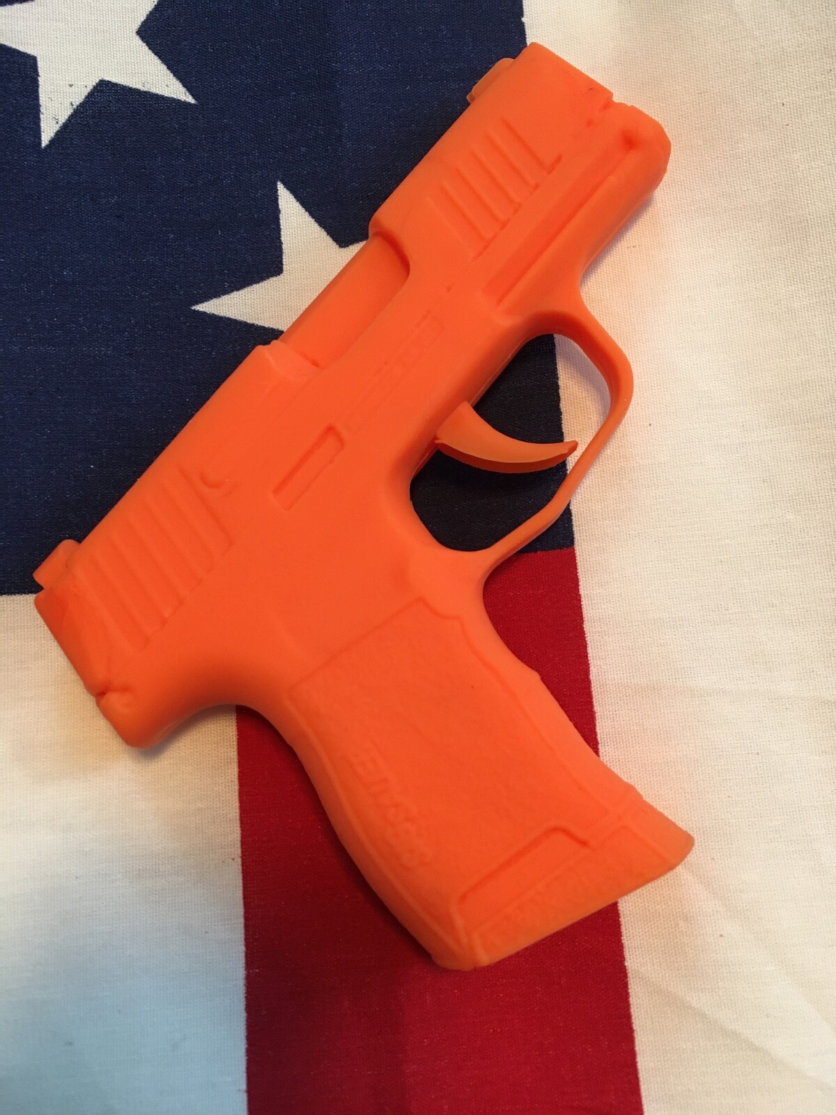 Rubber Training Gun Model Orange Rubber Training Pistol | eBay