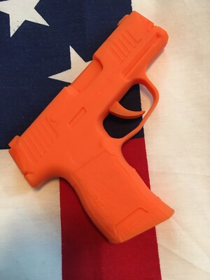 Rubber Training Gun Model Orange Rubber Training Pistol | eBay