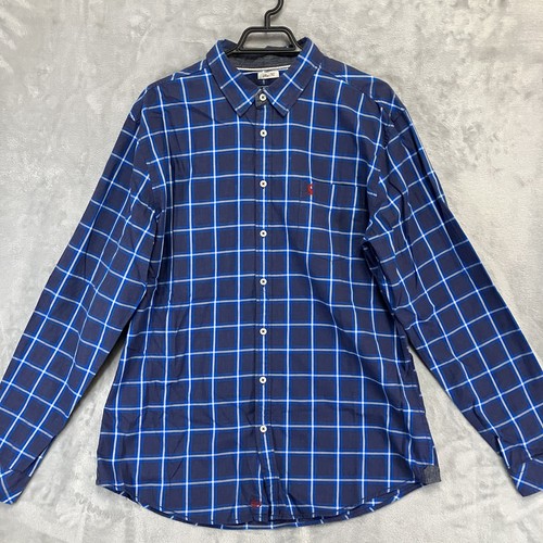 JOULES Shirt Mens XL Extra Large Slim Fit Blue Check | eBay