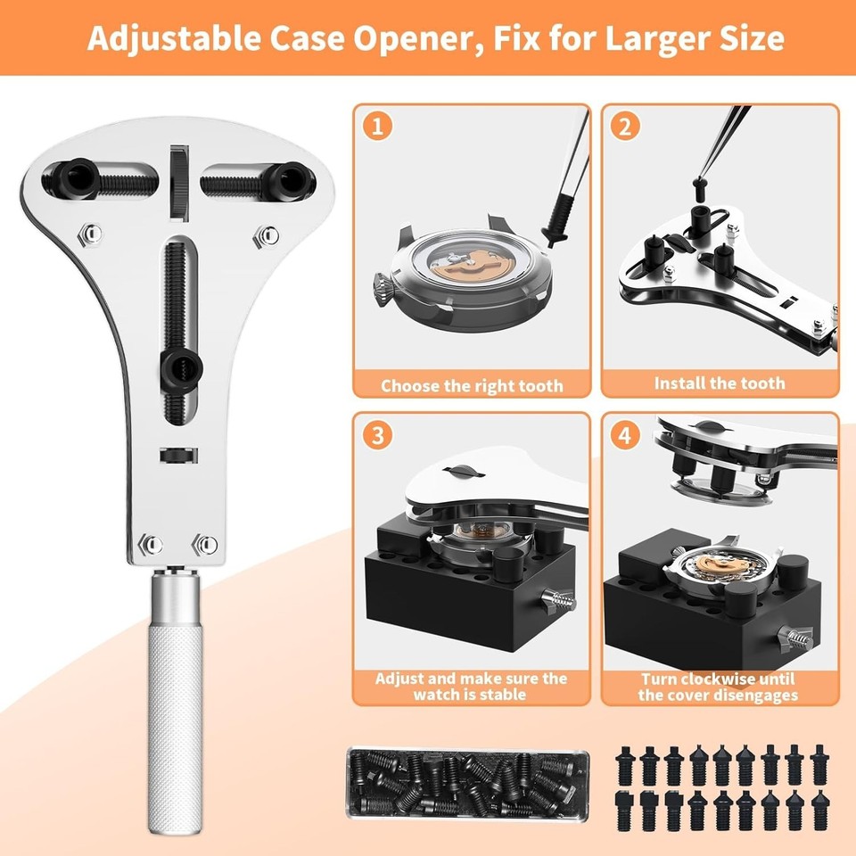 Watch Repair Kit Leather Invicta Gold Watchband Adjustment Tool With ...