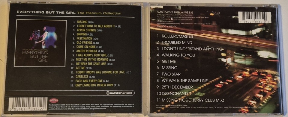 Everything But the Girl 2 x CD Album Bundle Amplified Heart Platinum ...