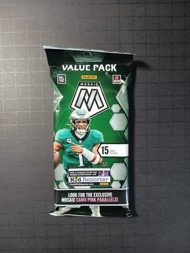 1 Pack 2023 Panini Mosaic Football Value Cello Fat Pack 15 Cards Per ...