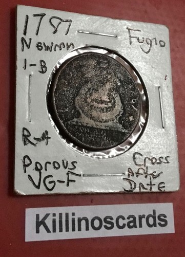 1787 Fugio, STATES UNITED Cross After Date N1-B | eBay