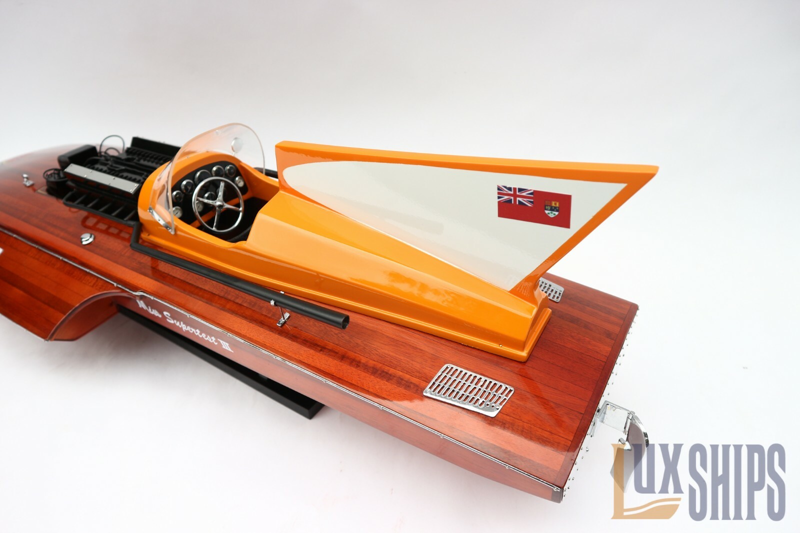 Miss Supertest III Wooden Speed Boat Model | eBay