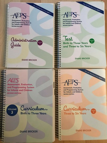 AEPS Assessment, Evaluation & Programming System 2nd Ed. Four manual ...