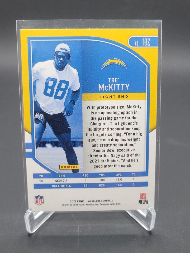 2021 Panini Absolute - Rookies #182 Tre' McKitty (RC) | eBay