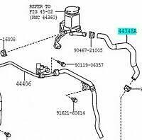 Toyota Genuine OEM HOSE, OIL RESERVOIR TO PUMP, NO.1 RAV4 ACA2# 44348 ...