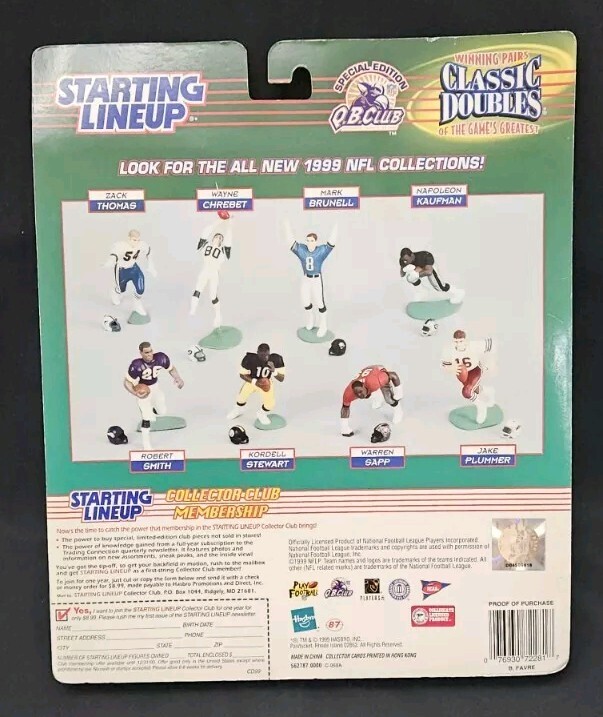 Brett Favre Green Bay Packers 1999-00 NFL Starting Lineup Classic ...