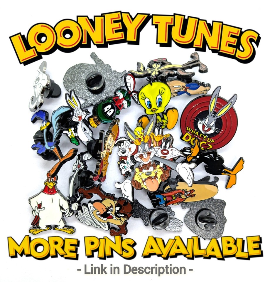 TASMANIAN DEVIL "TAZ" PIN Retro Cartoon Looney Tunes Toons Gift Enamel ...