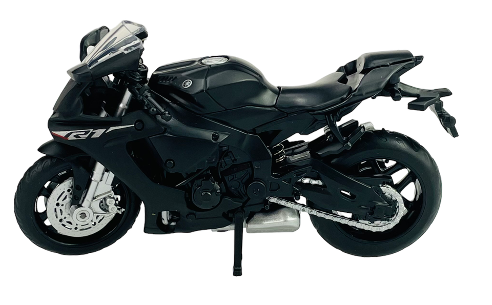 MSZ Yamaha YZF-R1 Black 1:18 Motorcycle Die Cast New in Box Model | eBay