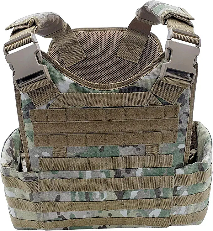 Adjustable Plate & Magazine Chest Rig Vest, MOLLE EDC Vest, Multi Cam ...