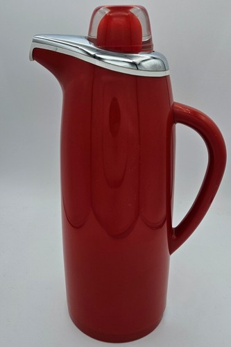 Vintage Red Corning Designs Japan Insulated Coffee Server Tea Pot | eBay