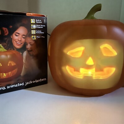 Jabberin Jack O Lantern Talking Singing Animated Halloween Pumpkin | eBay