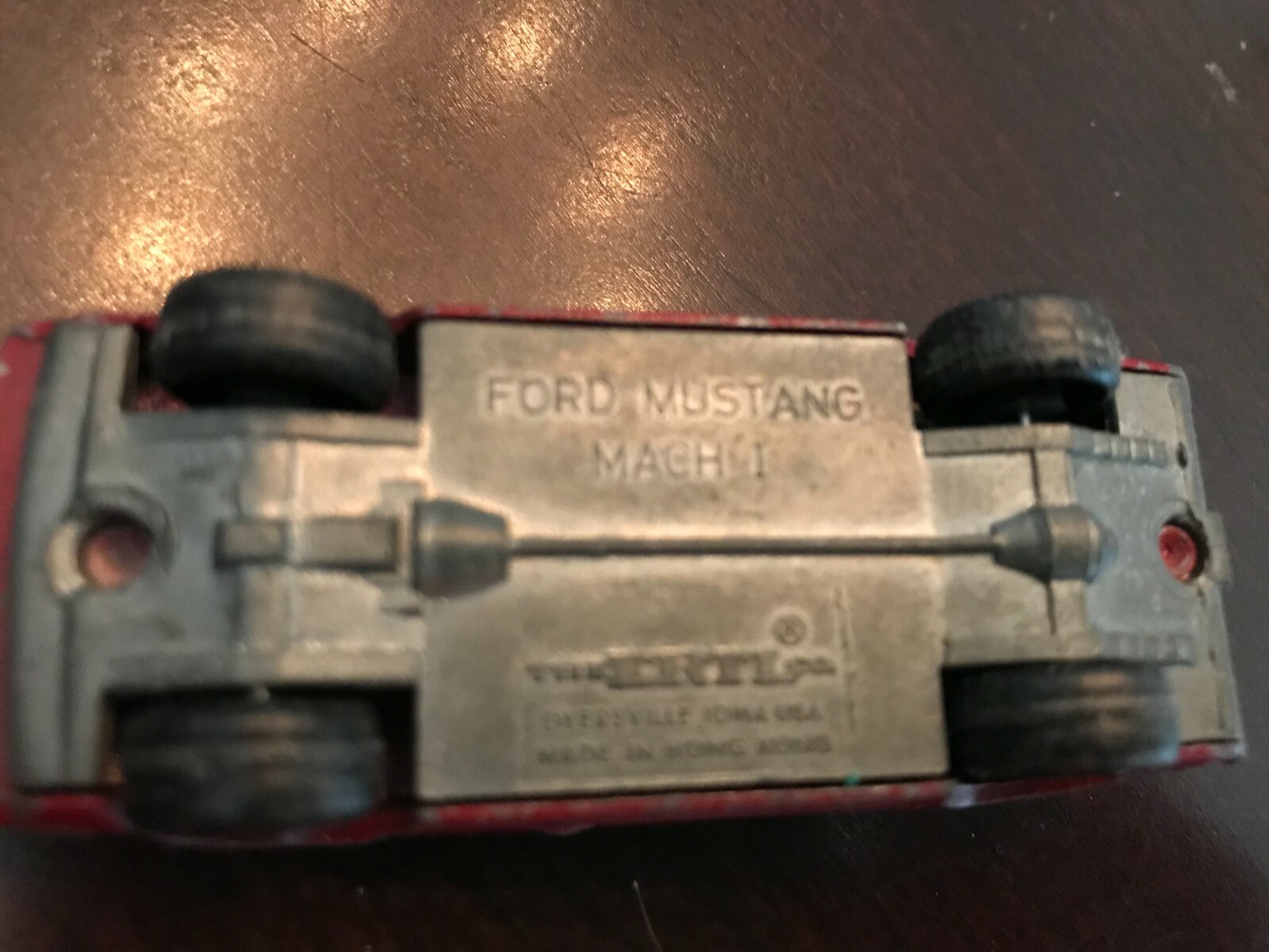 1971-1973 Ford Mach 1 Mustang Red Mini Car VTG ERTL Diecast Car Auto ...