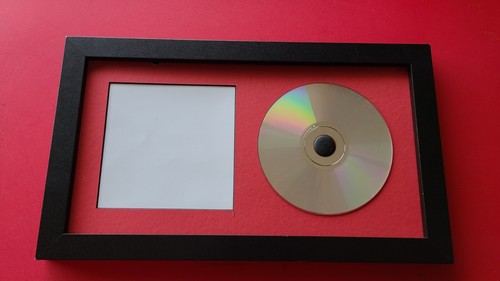 CD Display w/ RED Mat Complete W/ 1" Wide Black Frame 7X12 | eBay