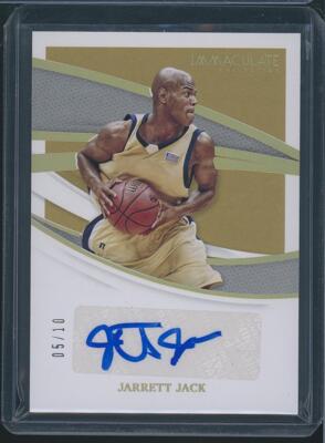 Jarrett Jack 2021 Immaculate Collegiate Immaculate Ink Gold #/10 ...
