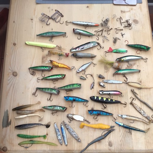 Assorted mixture collection of fishing Lures Job Lot Multiple Items ...
