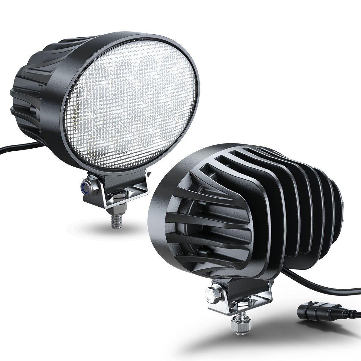 65W Oval LED Wokr Light Flood For Deere 7020-7030 8020-8030 8030T ...
