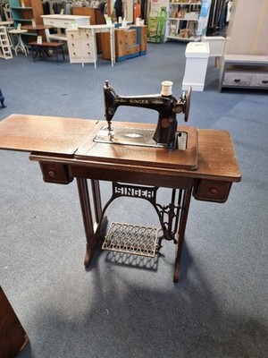 Singer Sewing Machine No.66 Model Treadle Table Wooden Untested Collect ...