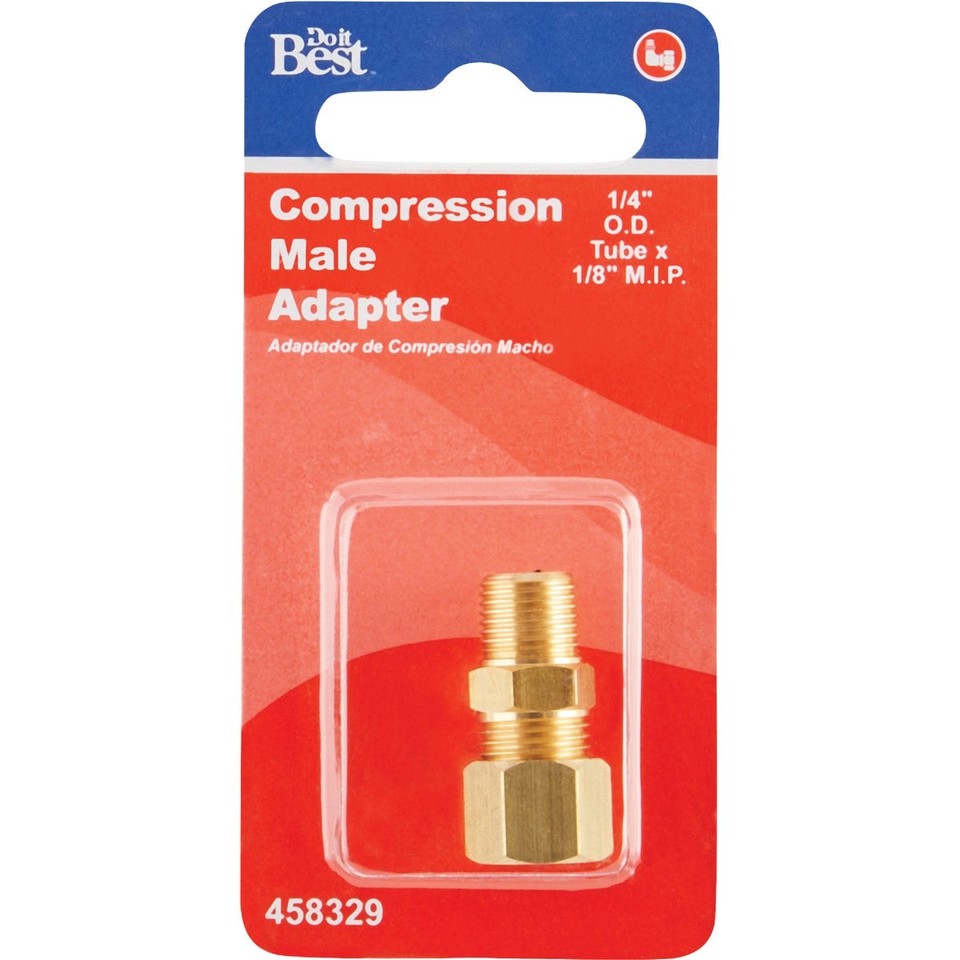 Do it 1/4 In. x 1/8 In. Brass Male Union Compression Adapter 458329 SIM ...
