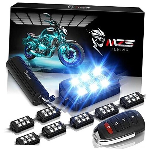 Motorcycle LED Light Kit Multi-Color Neon RGB Strips, Wireless Smart ...