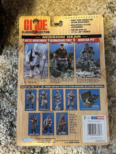 1996 GI Joe Classic Collection Mission Gear Reconnaissance Force Hasbro ...