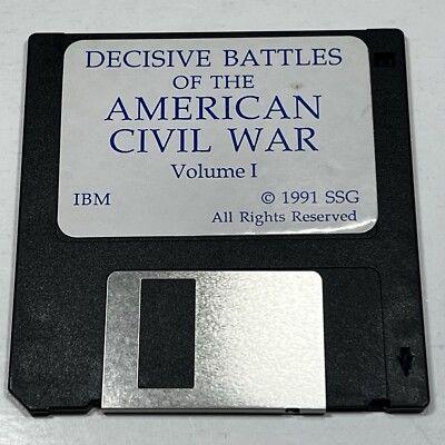 Decisive Battles Of The American Civil War IBM PC 3.5” Floppy Disc SSG ...