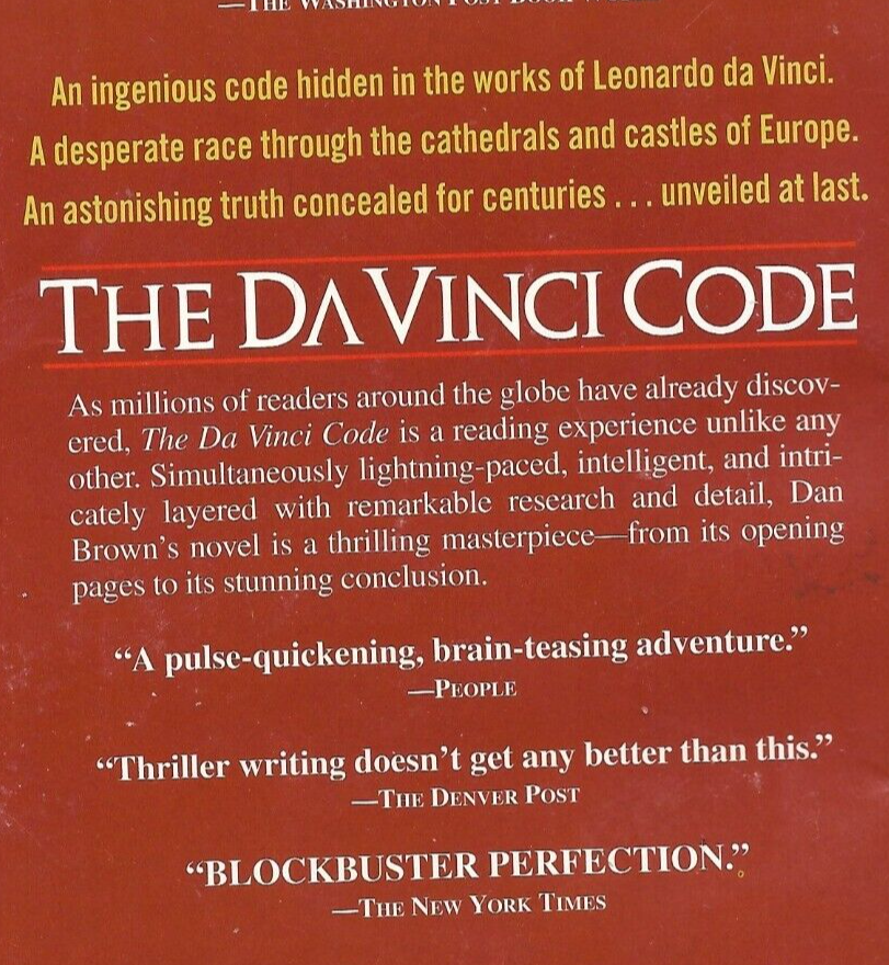 Dan Brown The DaVinci Code 2006 Paper Back | eBay