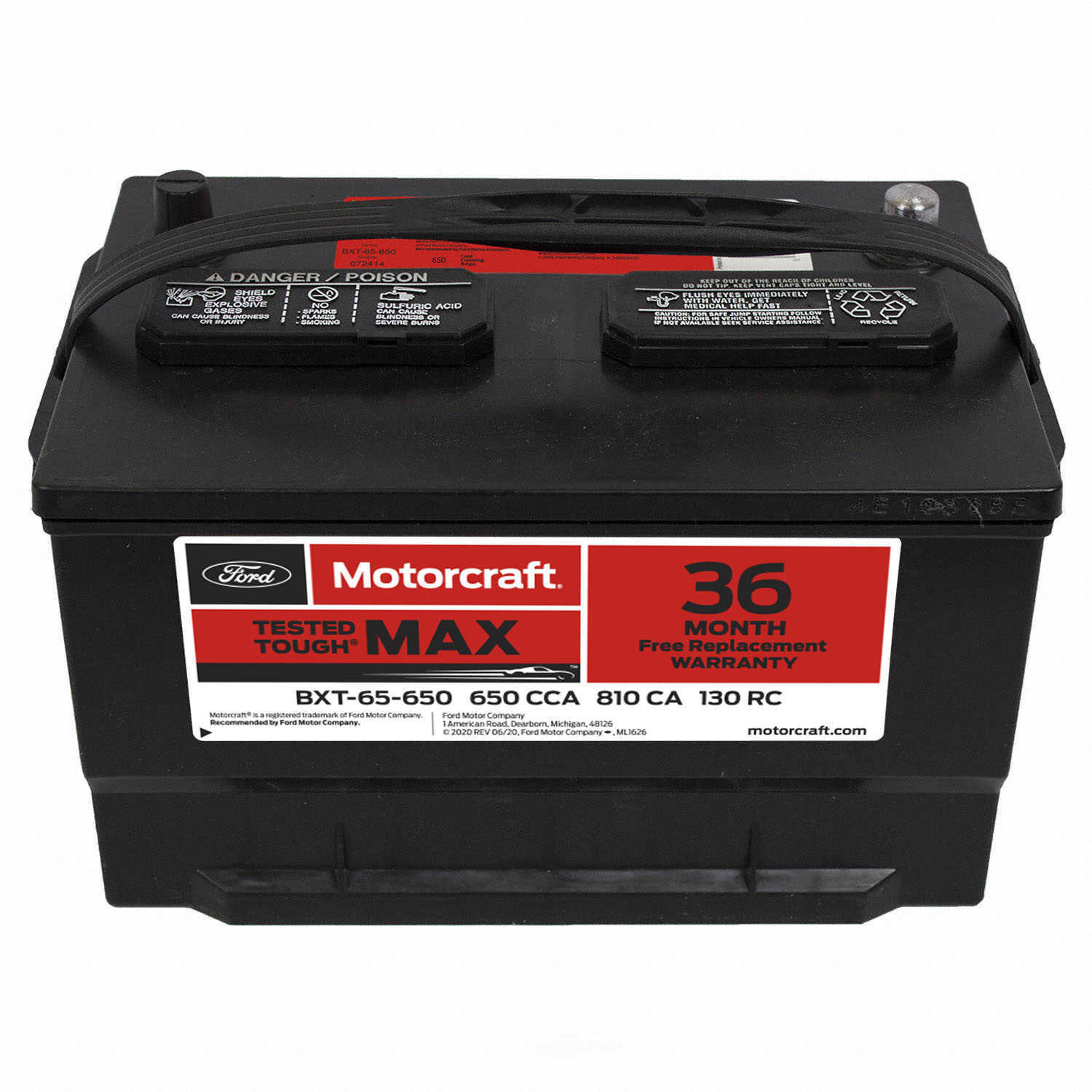 Vehicle Battery-Tested Tough Max Battery Motorcraft BXT-65-650 | eBay